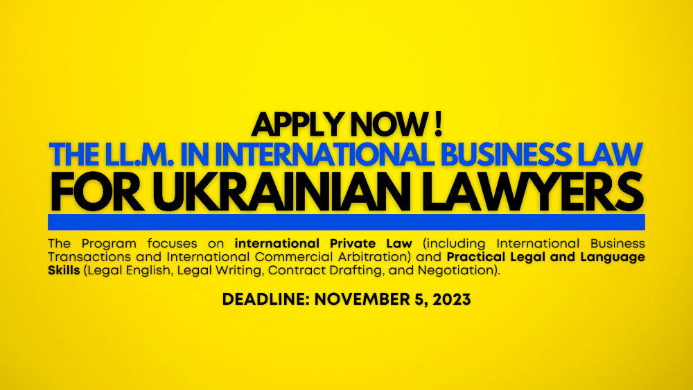 WILL YOU APPLY FOR THE FIRST 100% FREE AMERICAN LL.M. PROGRAM FOR ...